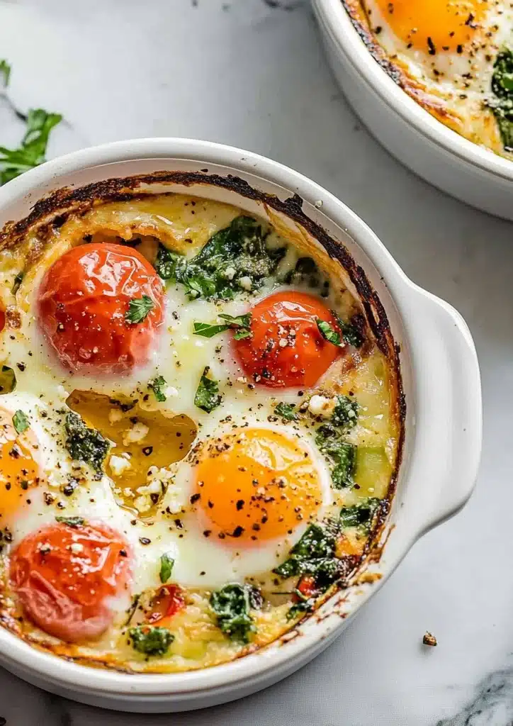 Baked Feta Eggs - Things Cook