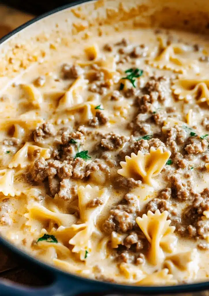 Creamy Ground Beef and Bowtie Pasta: Comfort Food at Its Best - Things Cook