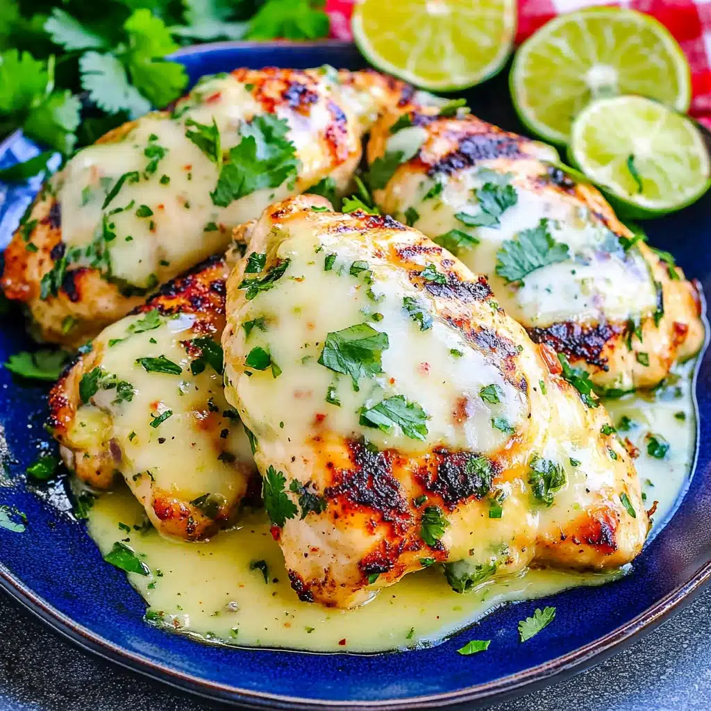 Grilled Salsa Verde Pepper Jack Chicken Recipe - Things Cook