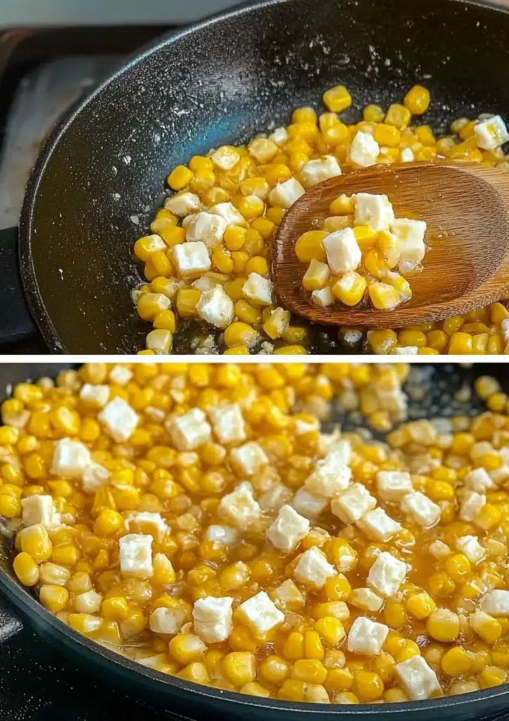 Honey Butter Creamy Skillet Corn Recipe - Things Cook