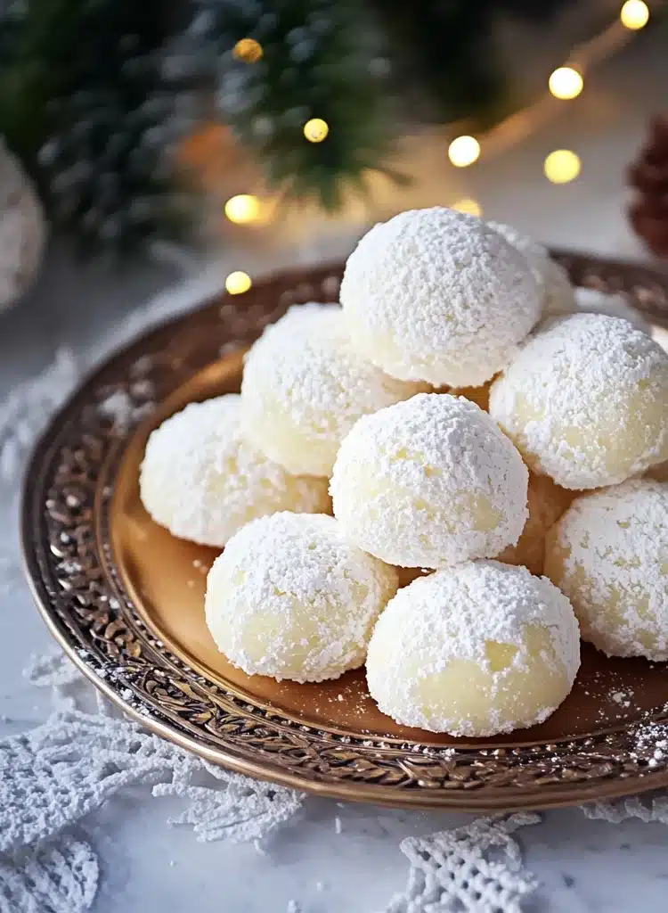 Sweetened Condensed Milk Snowball Cookies - Things Cook