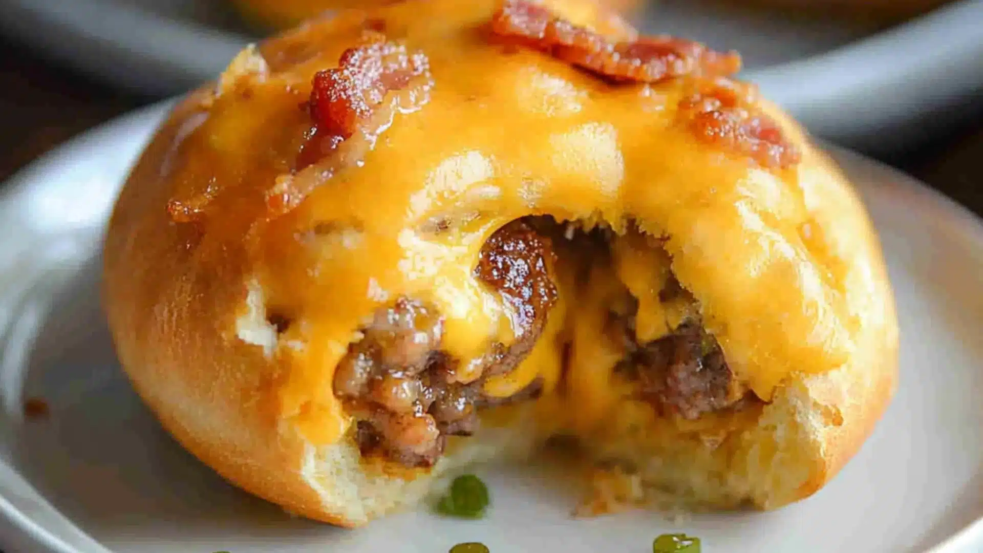 Bacon Cheeseburger Bombs - Things Cook