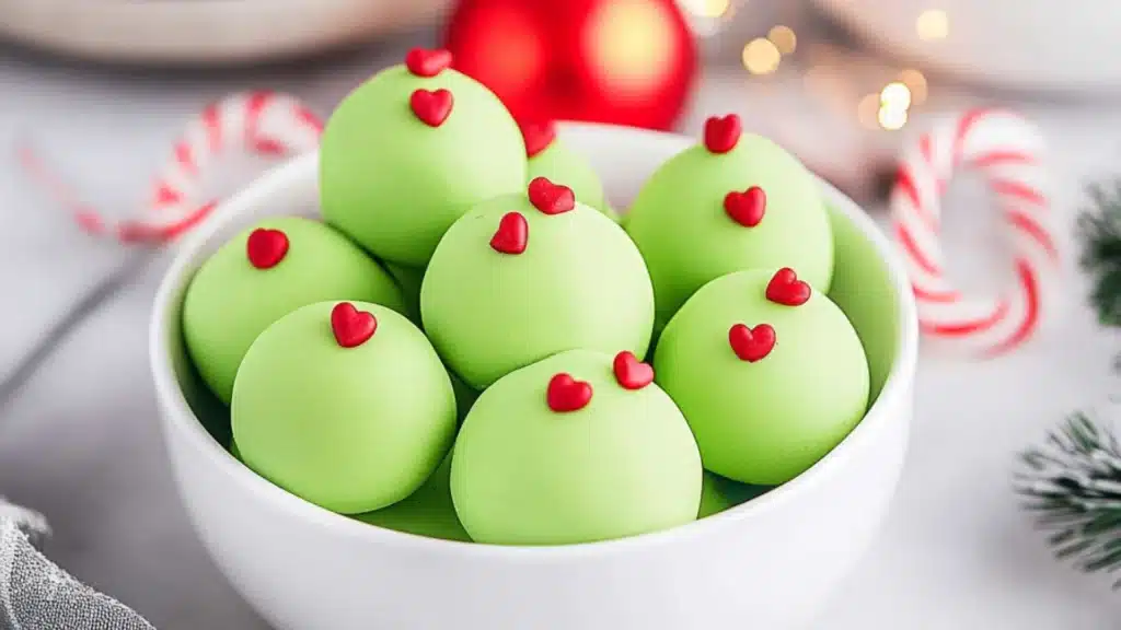 Grinch Truffles Recipe – Festive Holiday Treats - Things Cook