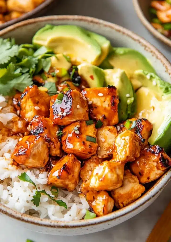 Hot Honey Chicken Bowls : Sweet, Spicy, and Irresistibly Delicious ...