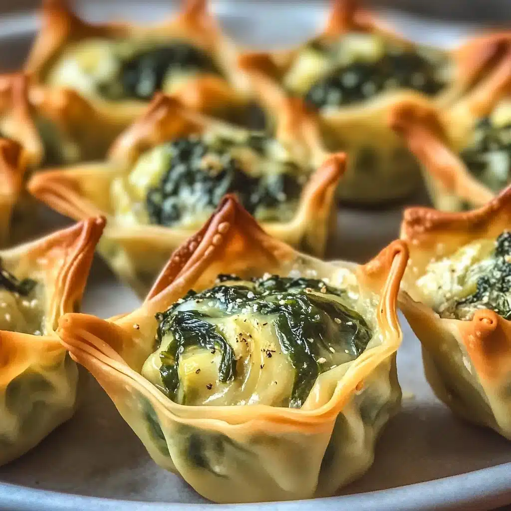 Spinach and Artichoke Wonton Cups – Easy Appetizer - Things Cook