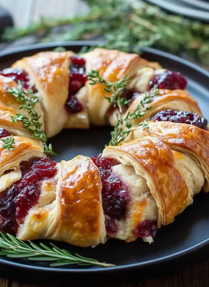 Turkey Cranberry Crescent Ring Recipe - Things Cook