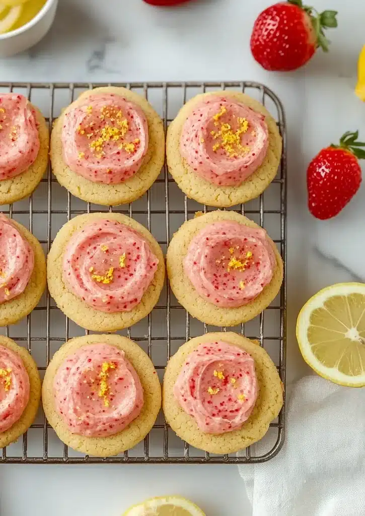 Strawberry Lemonade Cookies : Sweet and Tangy Bliss - Things Cook
