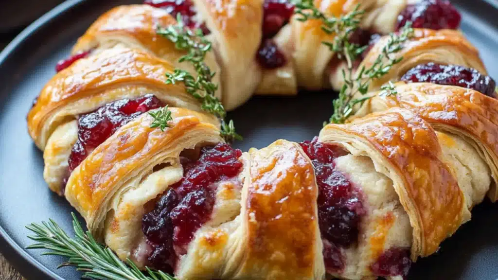 Turkey Cranberry Crescent Ring Recipe - Things Cook