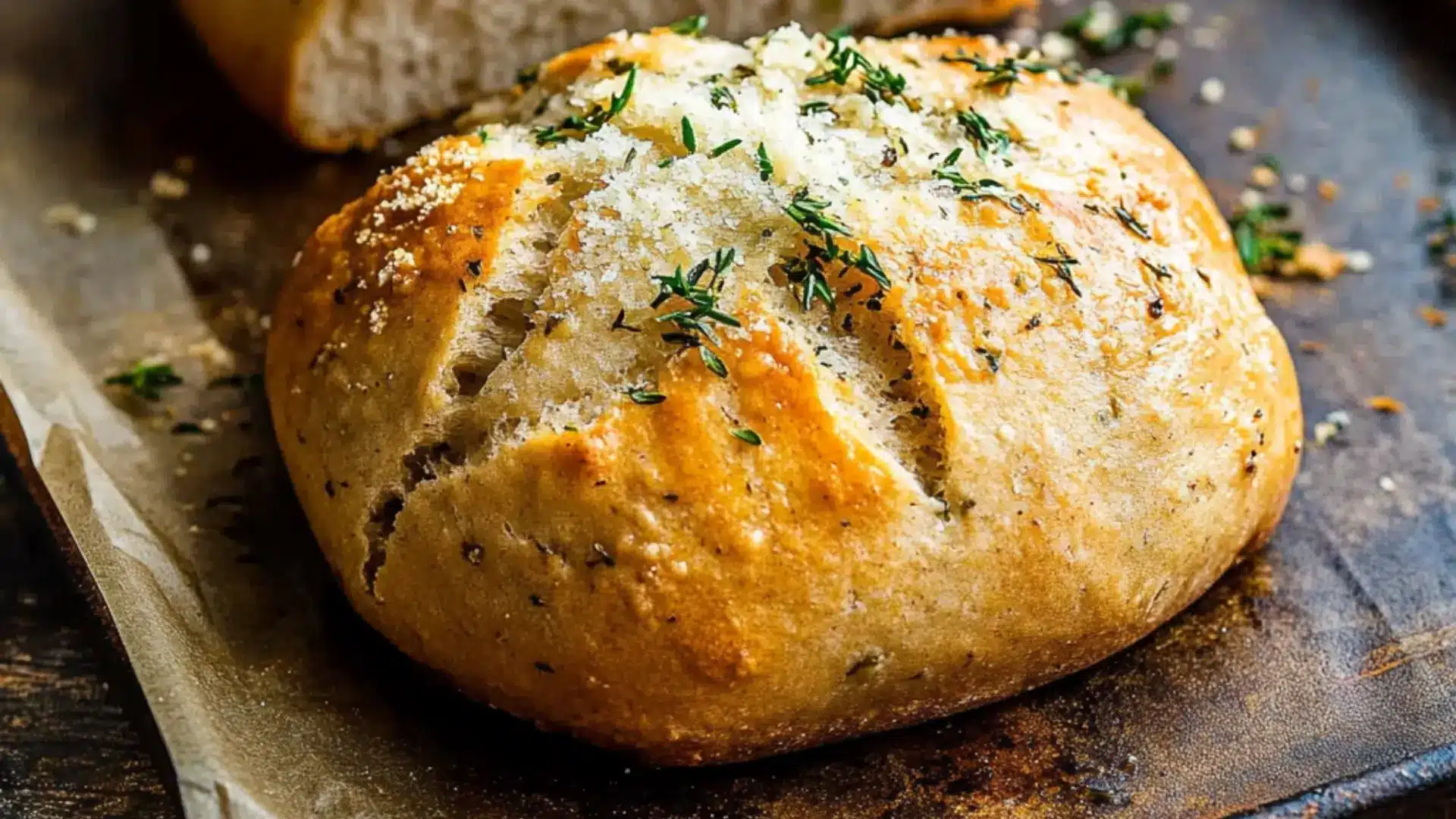 Garlic Parmesan Herb Bread : The Perfect Homemade Side Dish - Things Cook