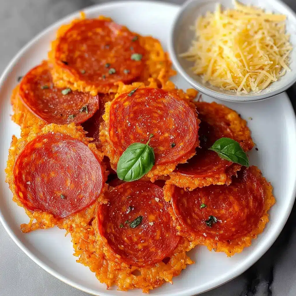 Irresistible Crispy & Cheesy Pepperoni and Cheese Crisps Recipe ...