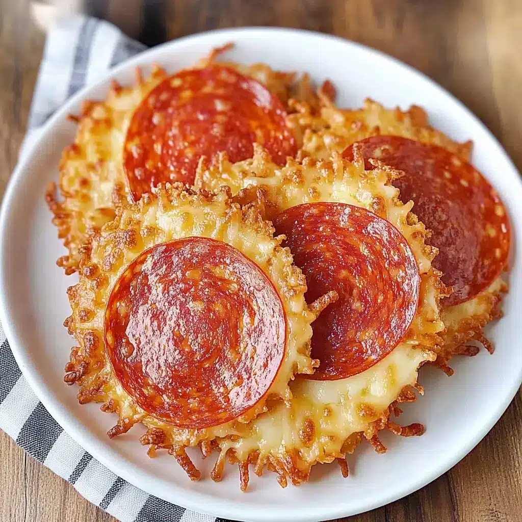 Irresistible Crispy & Cheesy Pepperoni and Cheese Crisps Recipe ...