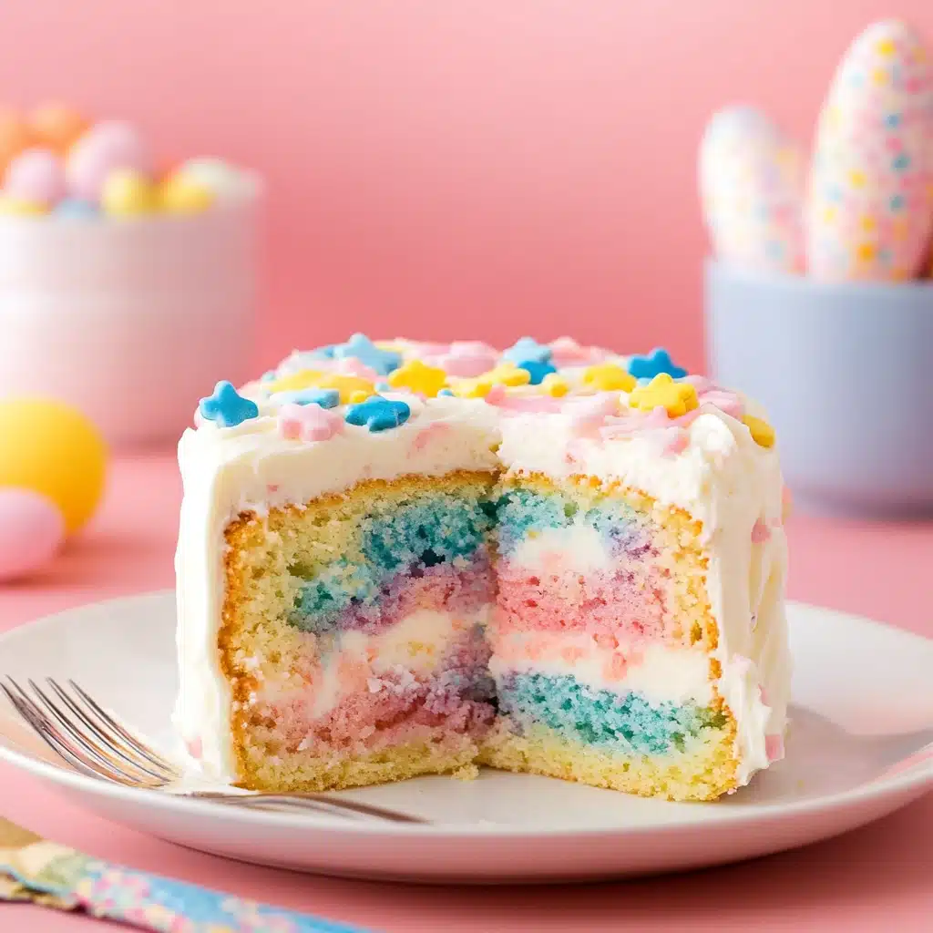 Swirled Easter Cake – Colorful, Moist & Festive! - Things Cook