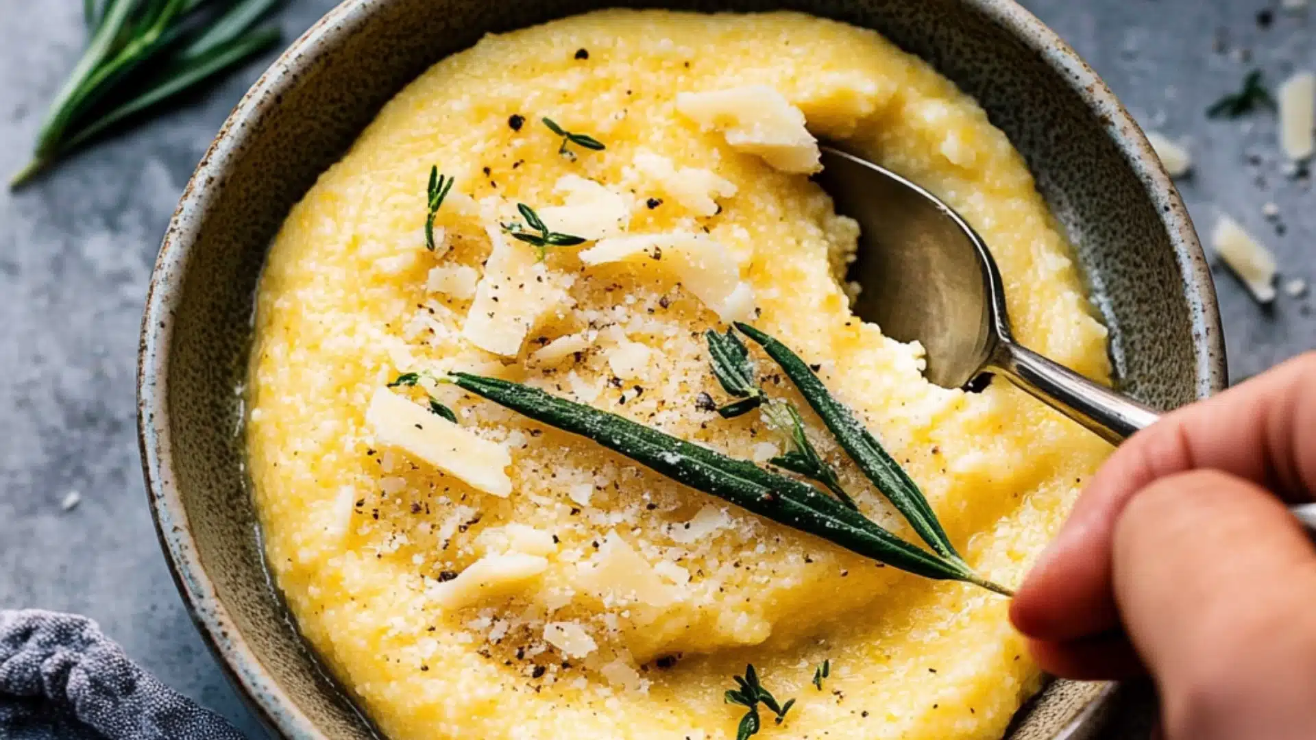 Rich and Comforting Creamy Polenta with Parmesan Recipe - Things Cook