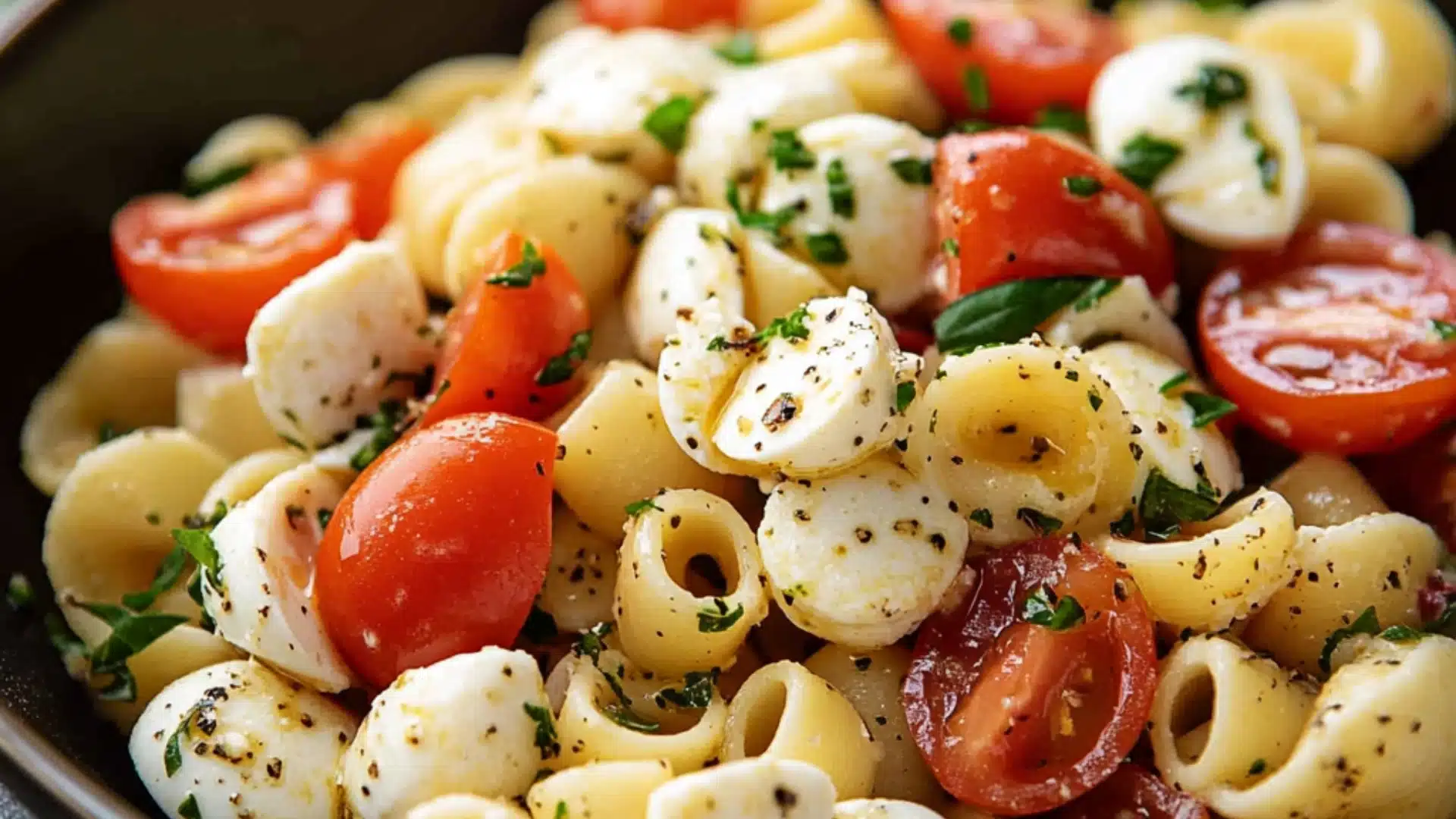 Bright and Creamy Caprese Pasta Salad Bursting with Flavor - Things Cook