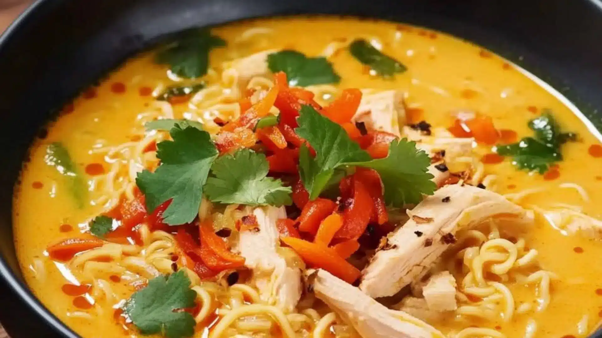 Best Coconut Chicken Noodle Soup - Things Cook