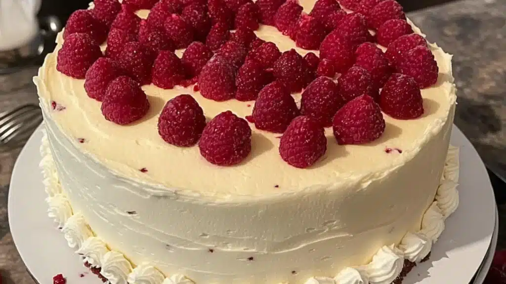 Decadent 3-Layer White Chocolate Raspberry Dream Cake Recipe: A ...