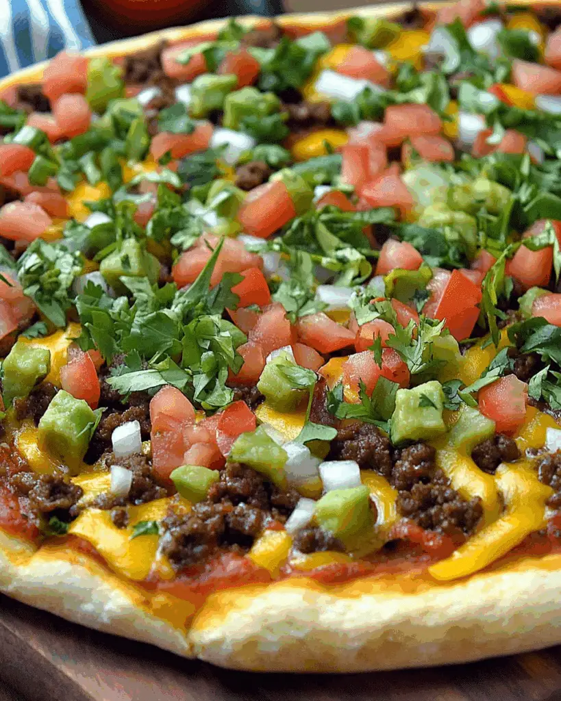 Ultimate Taco Pizza Recipe - Things Cook