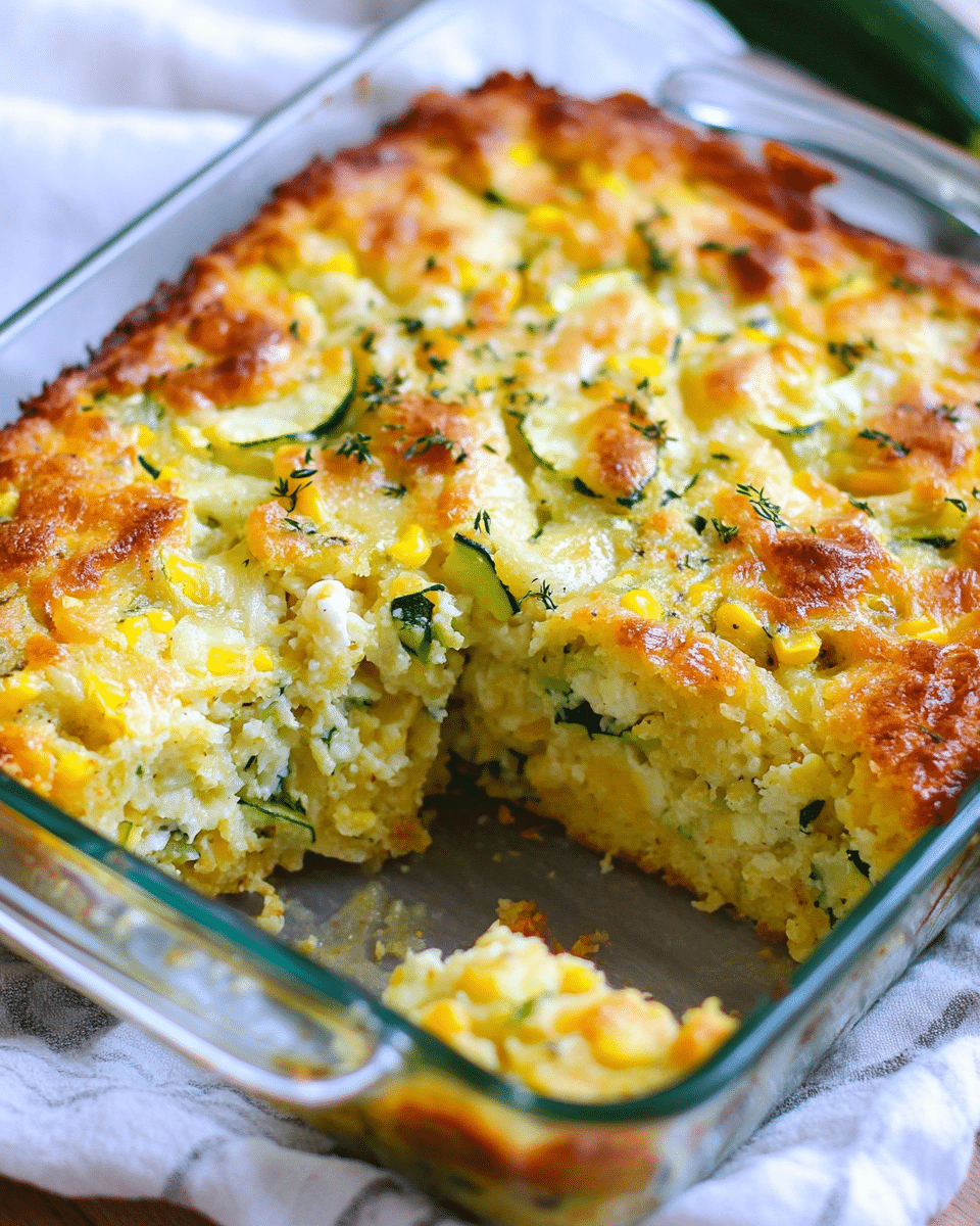 Irresistible Zucchini Cornbread Casserole - Things Cook