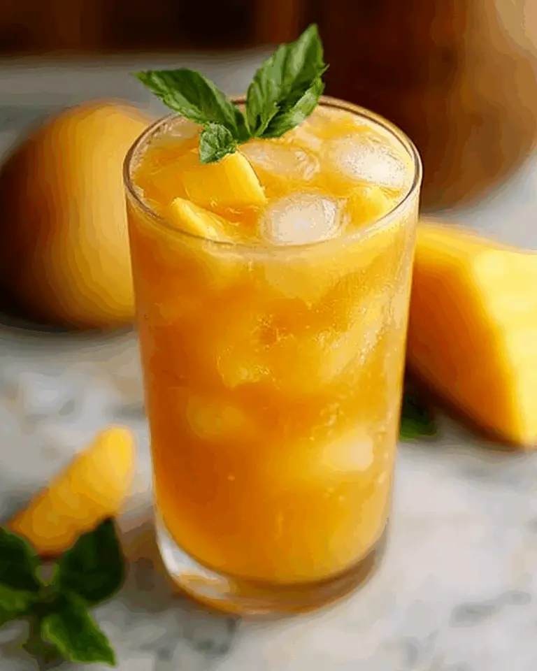 Refreshing Mango Iced Tea Recipe - Things Cook