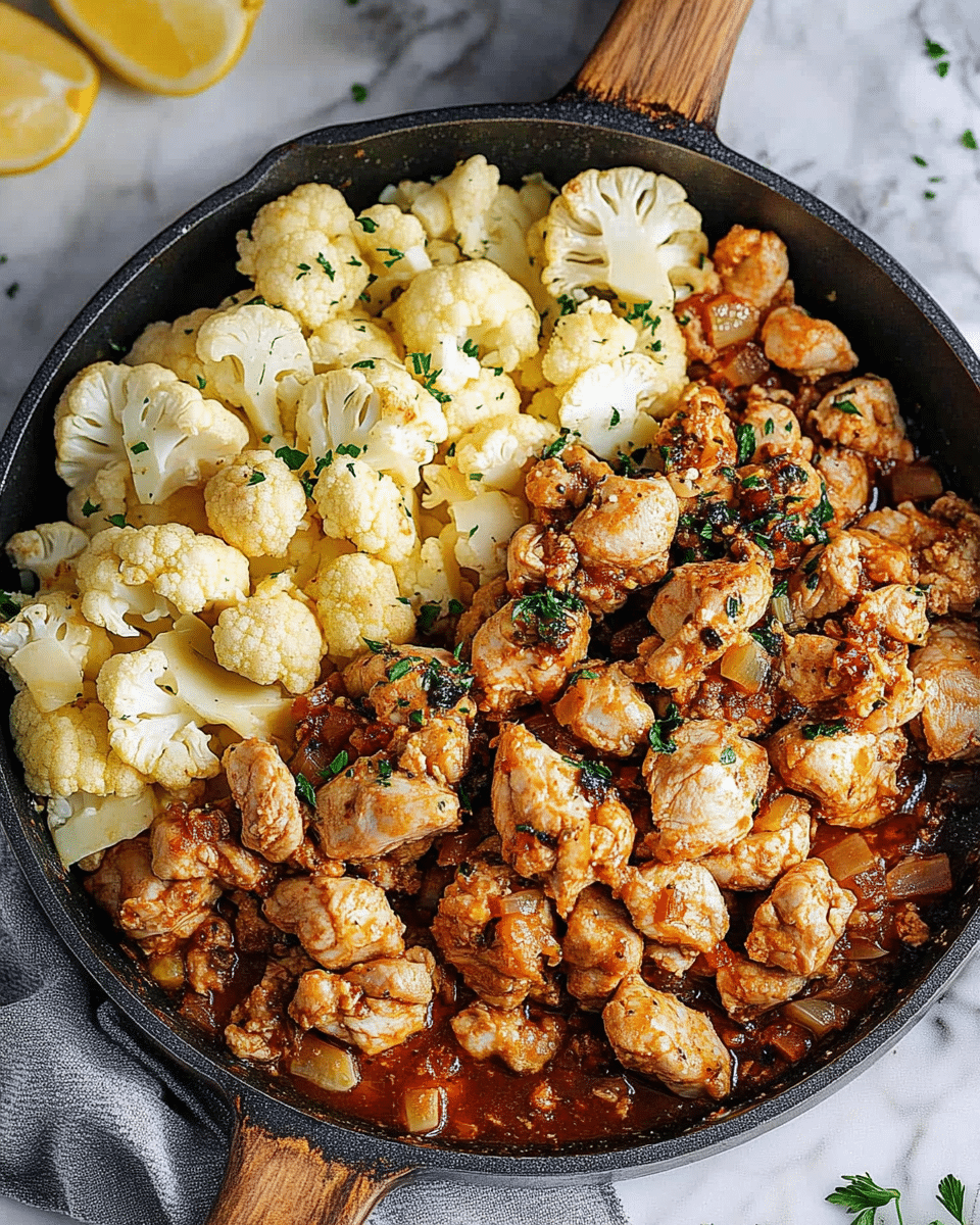 Delicious Garlic Butter Turkey with Cauliflower - Things Cook