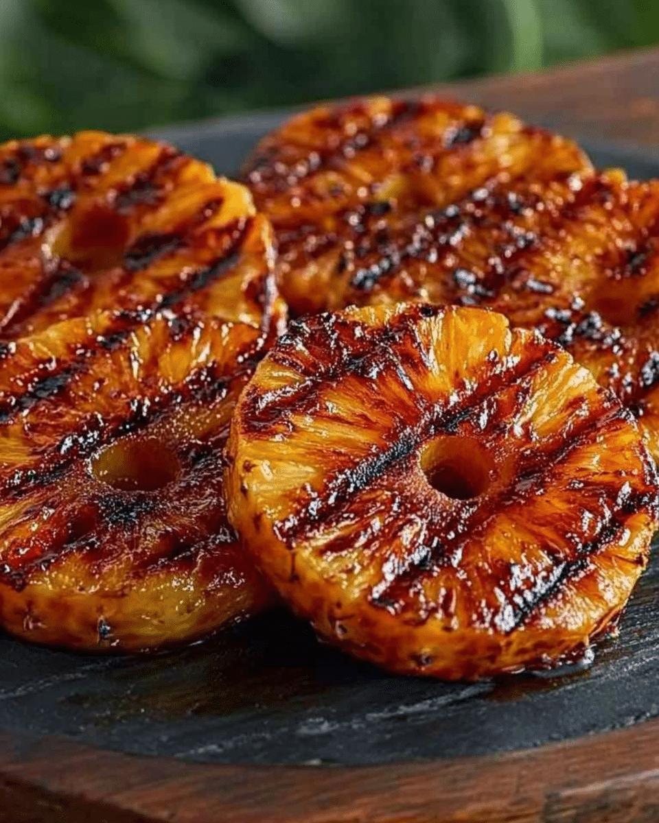 Delicious Grilled Pineapple Recipe - Things Cook