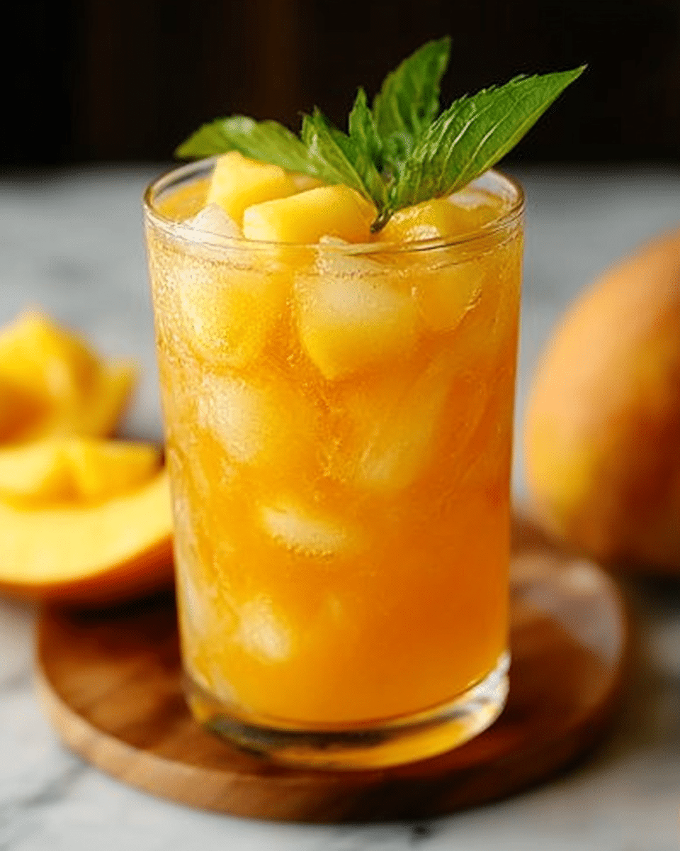 Refreshing Mango Iced Tea Recipe - Things Cook