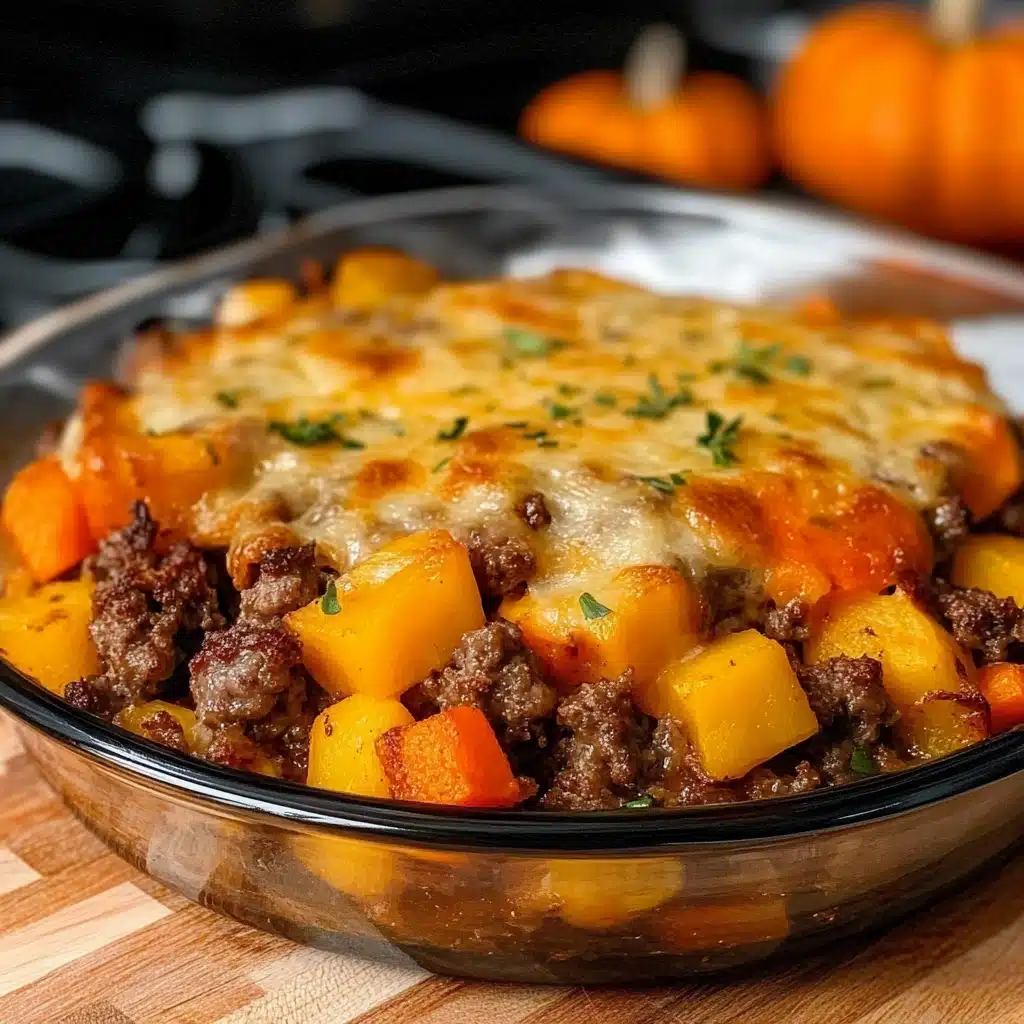 Delicious Amish Hamburger with Fall Veggies Bake - Things Cook