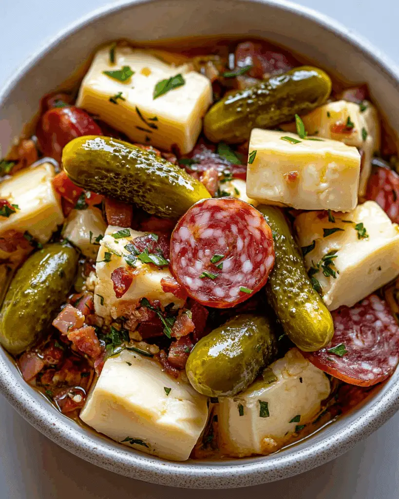 Irresistible Marinated Cheese Appetizer - Things Cook