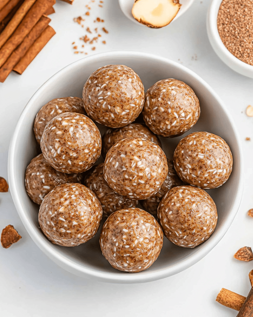 Perfect Cinnamon Roll Energy Balls Recipe - Things Cook