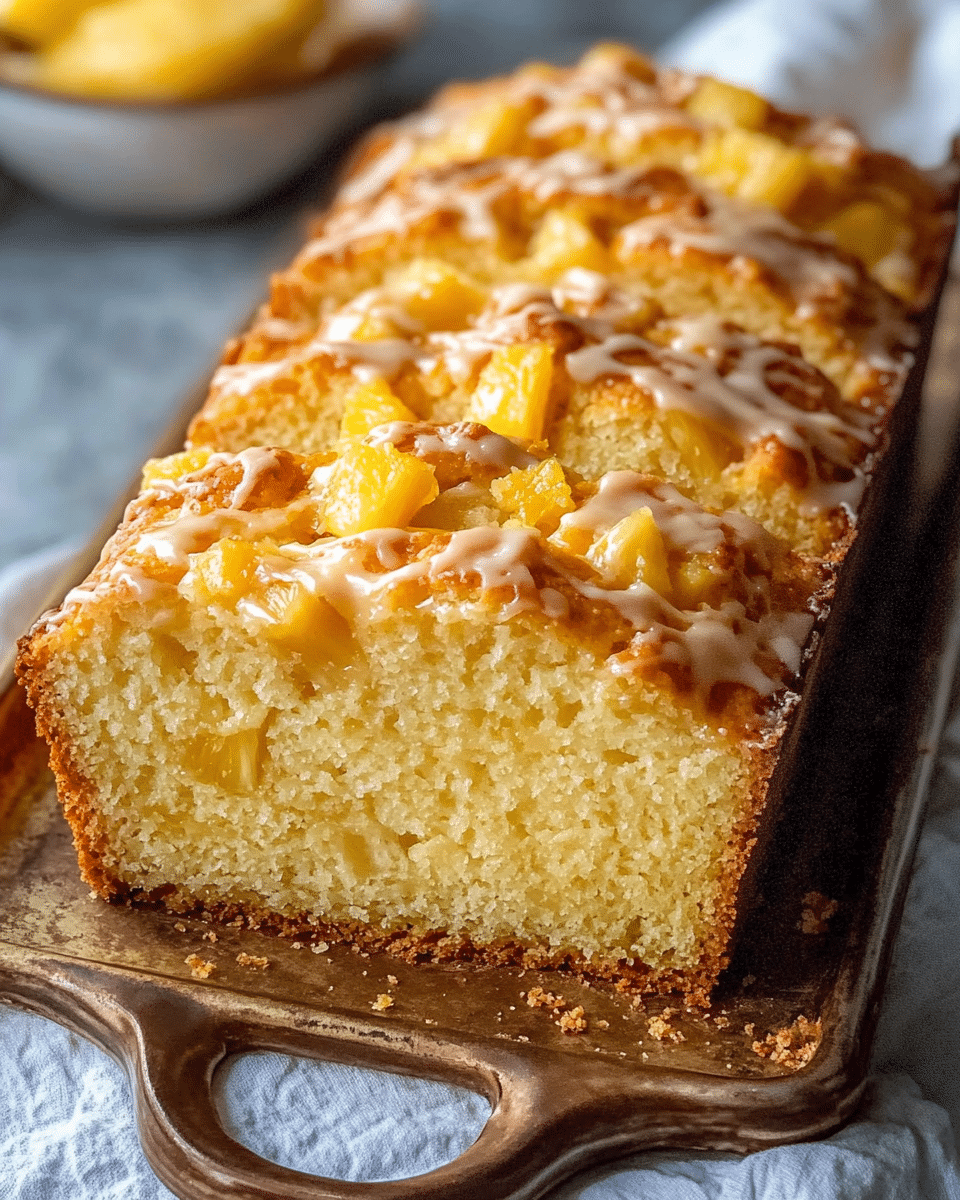 Irresistible Pineapple Bread with Sweet Pineapple Glaze - Things Cook