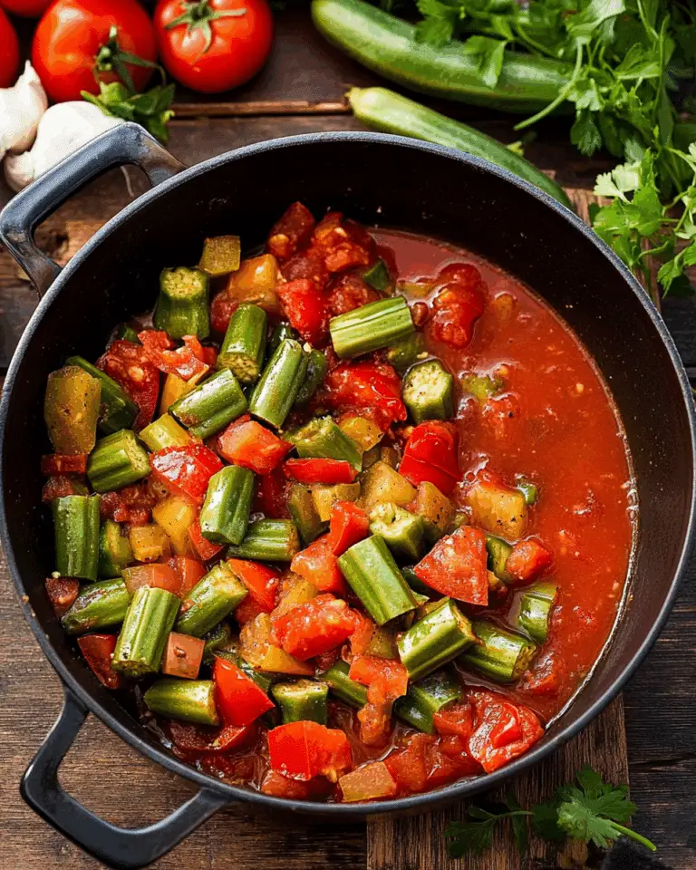 Irresistibly Flavorful Okra and Tomatoes - Things Cook