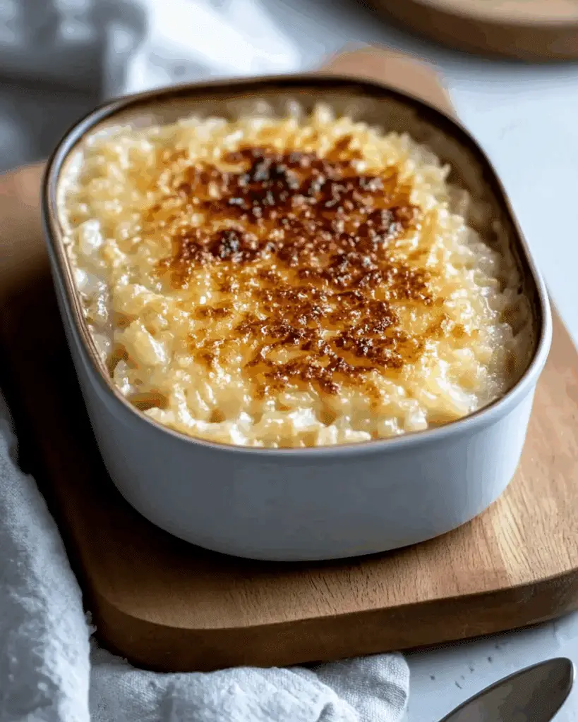 Best Condensed Milk Baked Rice Pudding - Things Cook