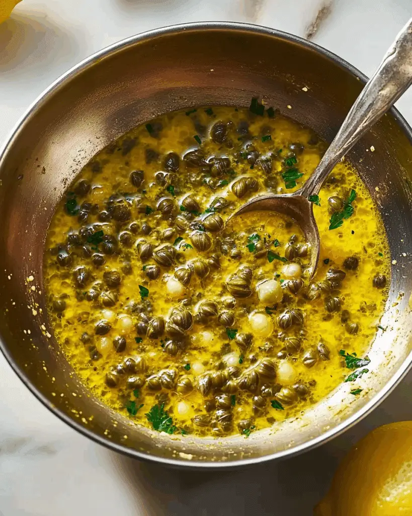 Simple Lemon Caper Sauce - Things Cook