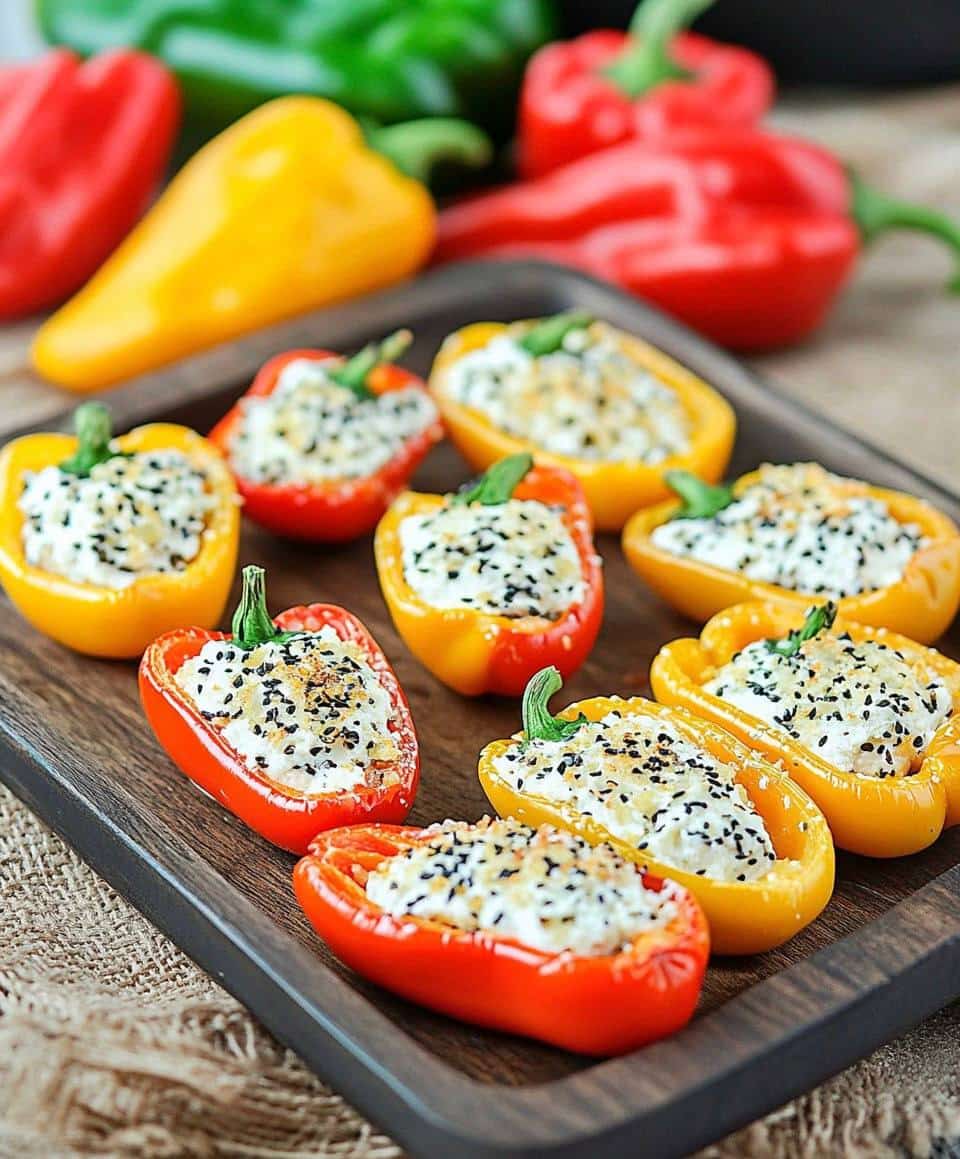 Irresistibly Delicious Cold Stuffed Mini Peppers - Things Cook