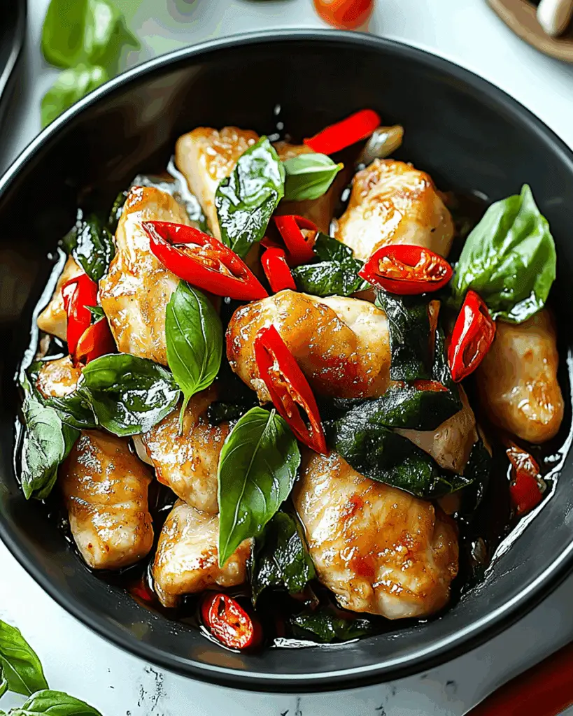 Best Thai Basil Chicken Recipe - Things Cook