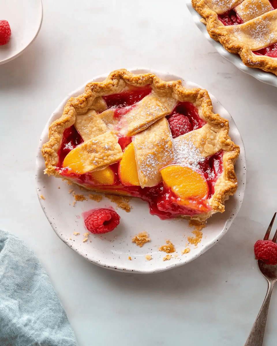 Delicious Peach Raspberry Pie Recipe - Things Cook