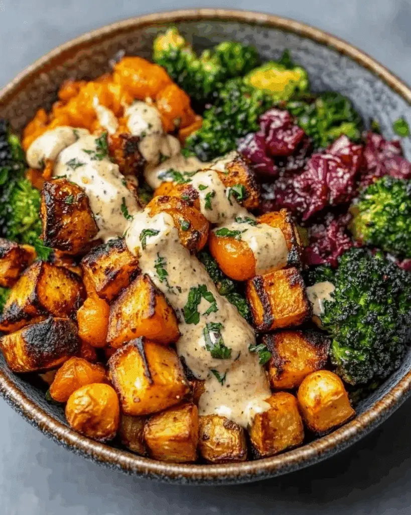 Easy Roasted Veggie Bliss Bowls - Things Cook