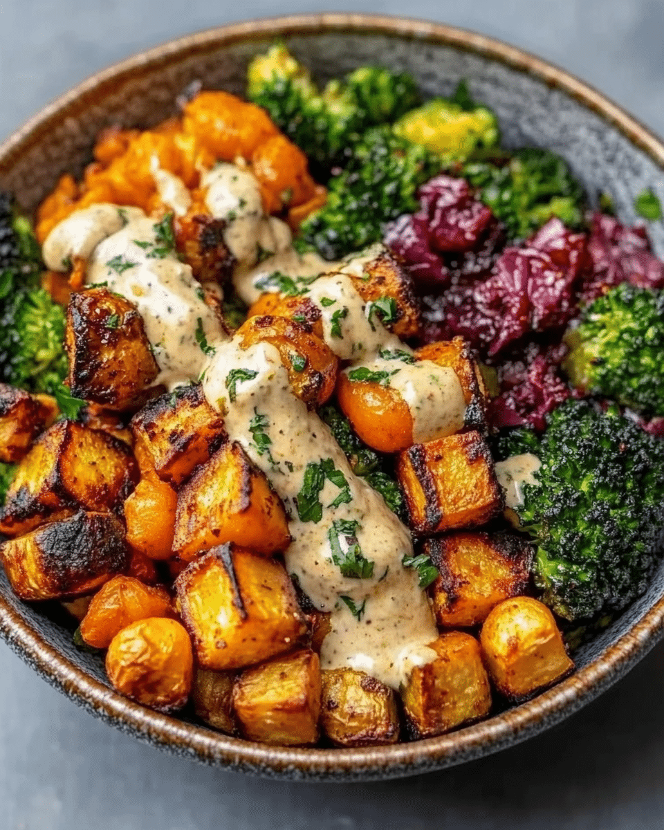 Easy Roasted Veggie Bliss Bowls - Things Cook