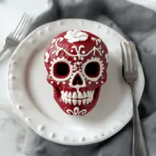 Delicious Red Velvet Skull Cakes - Things Cook