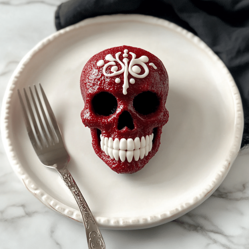Delicious Red Velvet Skull Cakes - Things Cook