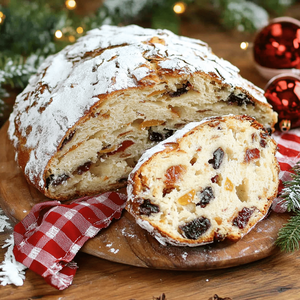 Best Stollen German Christmas Bread with Marzipan Filling - Things Cook