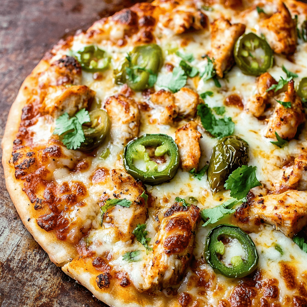 Perfect Spicy Chicken and Pickled Jalapeño Pizza - Things Cook