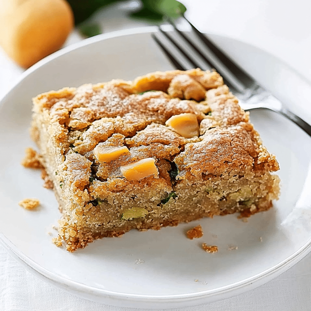 Easy Butterscotch Zucchini Bars - Things Cook