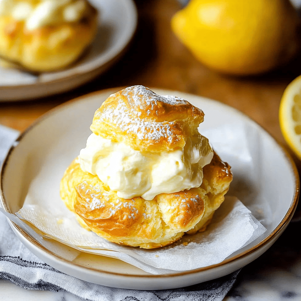 Perfect Lemon Cream Puffs Recipe - Things Cook