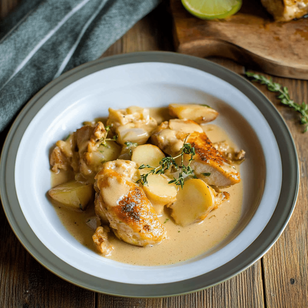 Best Chicken Normandy Recipe with Apples - Things Cook