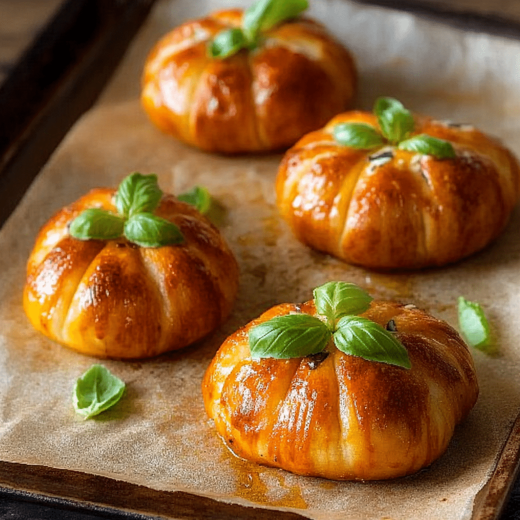 Easy Mini Pumpkin Pizzas - Things Cook