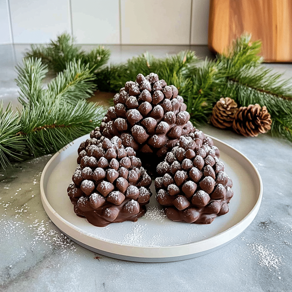 Easy Chocolate Pine Cones - Things Cook