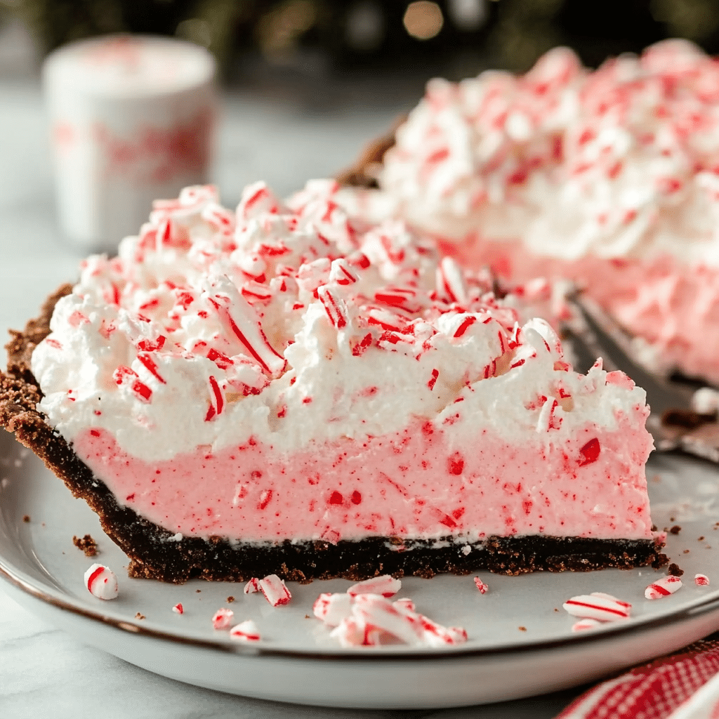Easy No-Bake Peppermint Pie - Things Cook