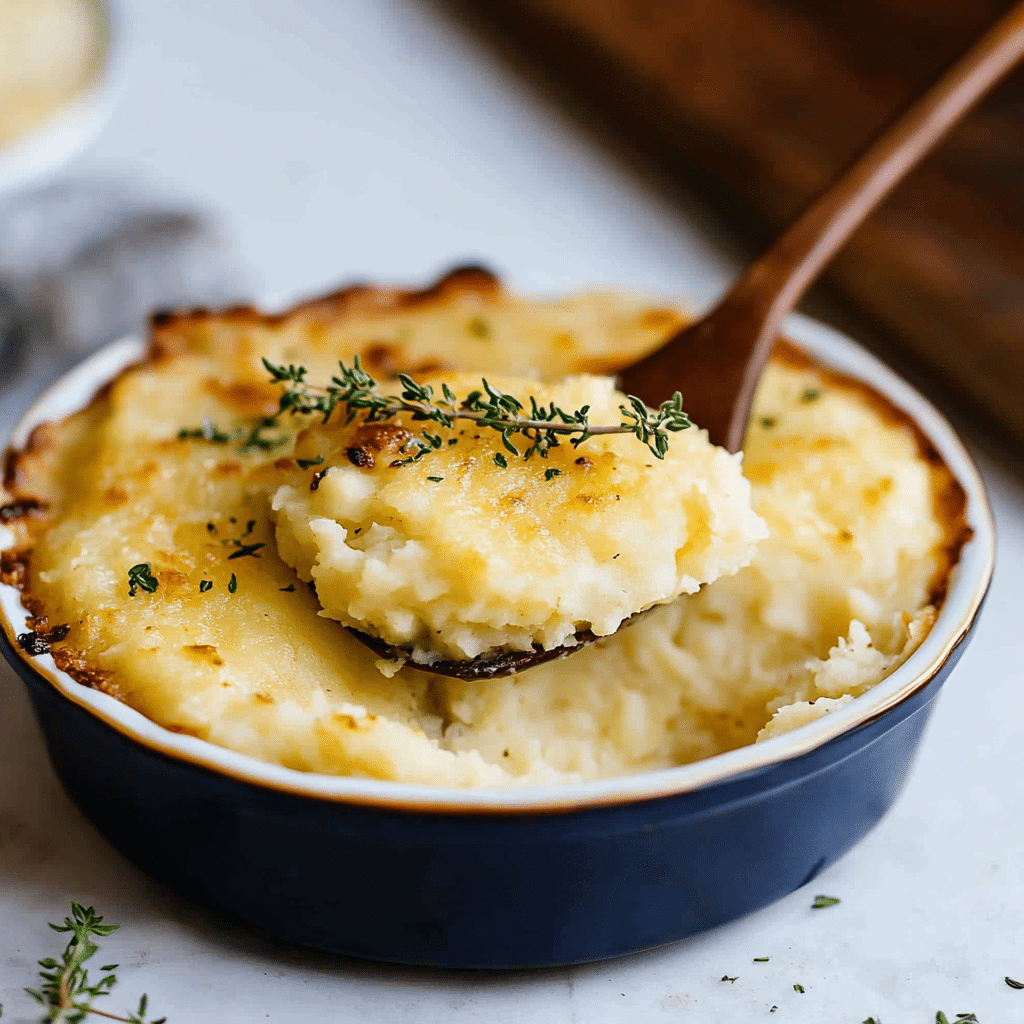 Perfect Baked Mashed Potatoes with Cheddar - Things Cook