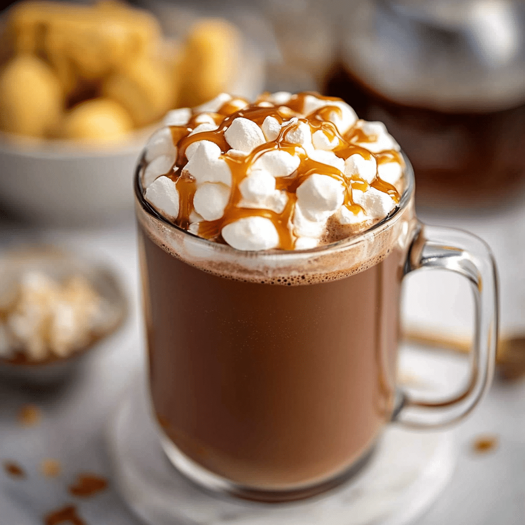 Perfect Creamy Salted Caramel Hot Chocolate - Things Cook